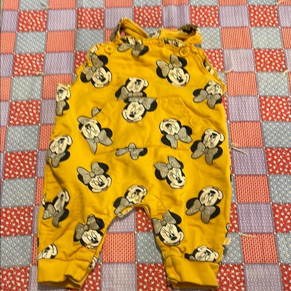 Disney | Bottoms | Disney Yellow Minnie Mouse Overalls For Kids | Poshmark